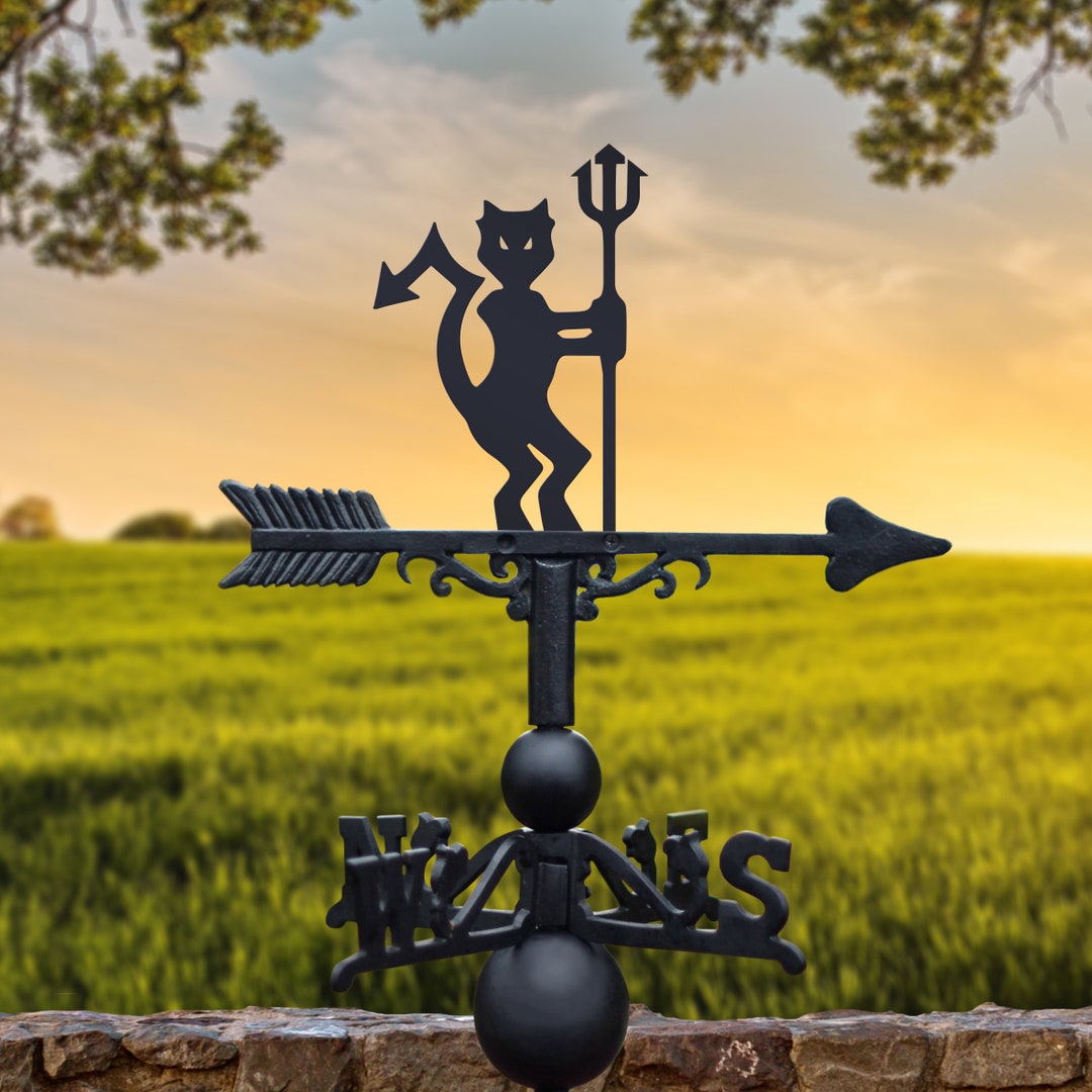 Devil Weathervane/ Satan, Little Devil Gift, Halloween Decoration ...