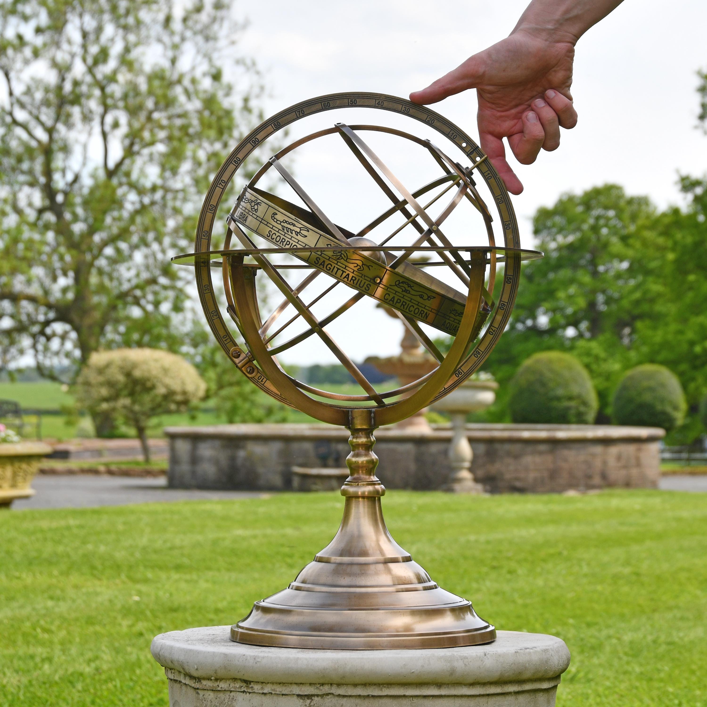 Hand Cast Armillary Sundial (three Sizes Available) Sundial - Etsy UK
