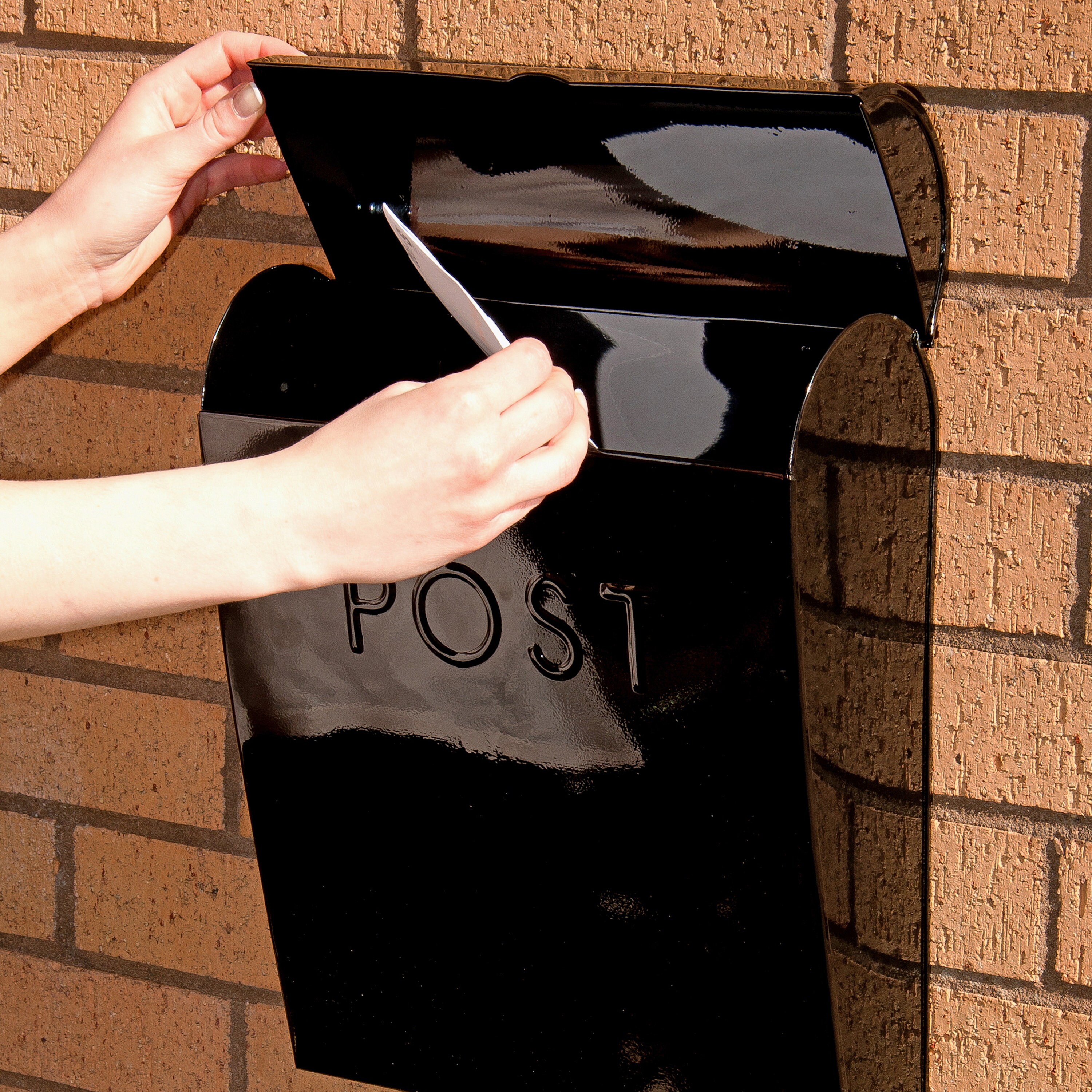 Black Contemporary Post Box/ Stylish Post Box/ Sleek Modern - Etsy UK