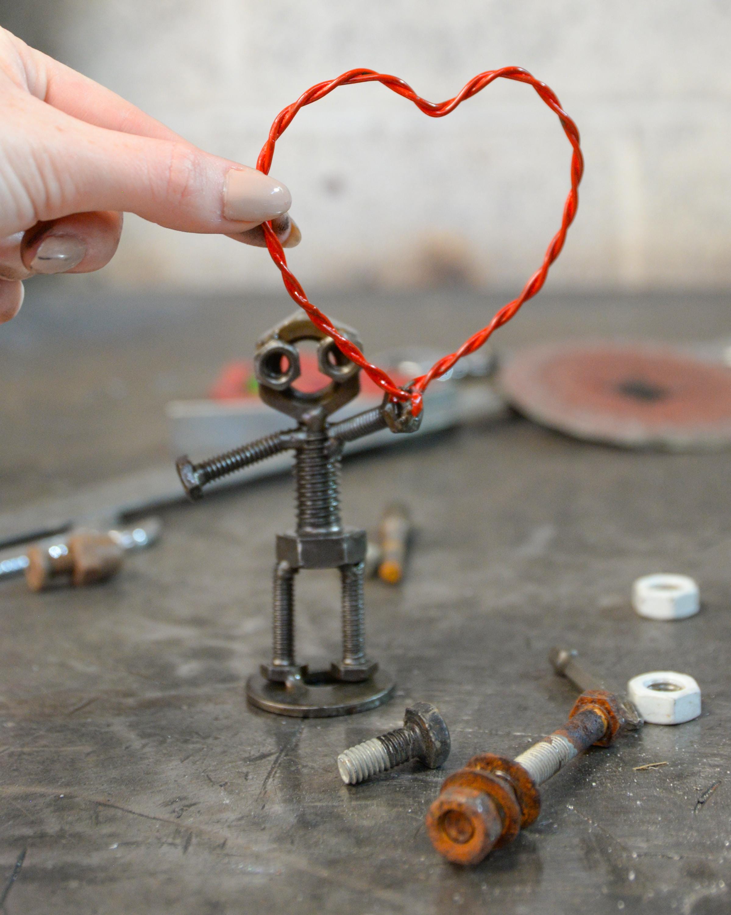 Recycled Metal Parts Heart Scrap Metal Sculpture, Welded Art - Etsy UK