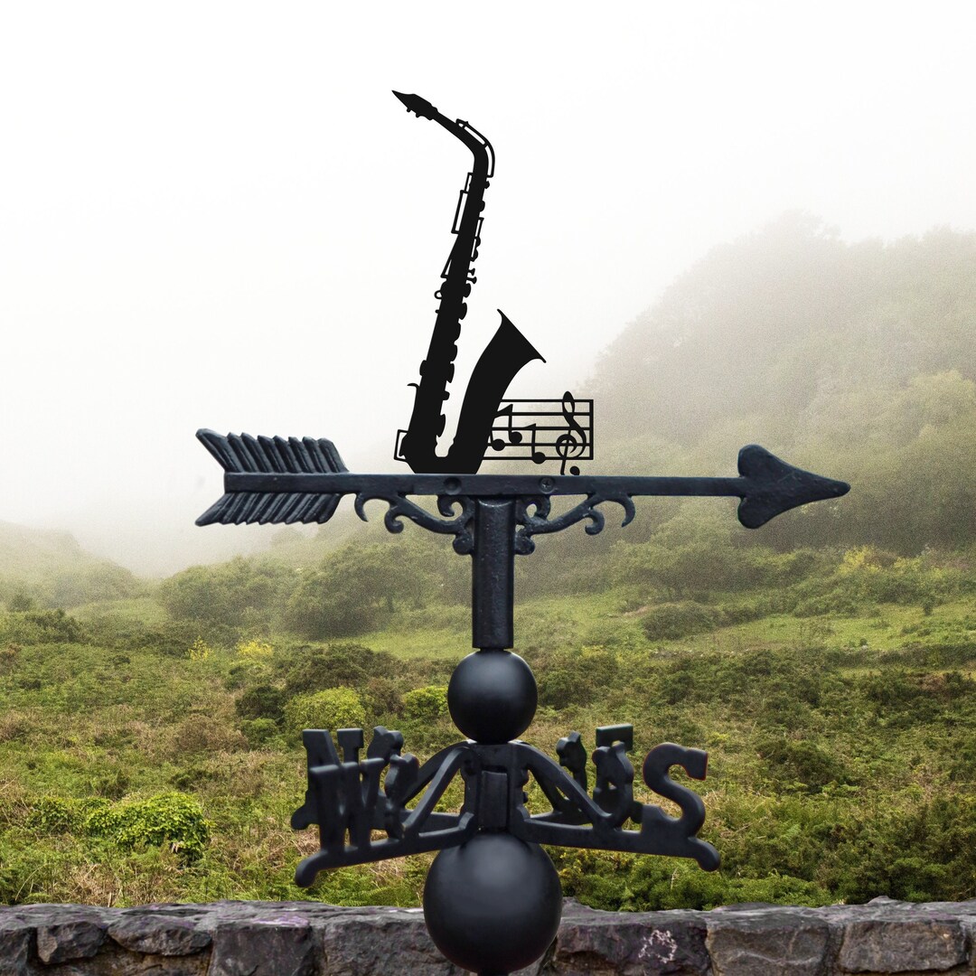 Saxophone Weathervane/ Musicians, Music Lovers, Jazz Lovers, Jazz and ...