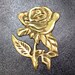 Robust Black and Gold Rose Wall Mounted Post Box/ Rose Design, Elegant ...