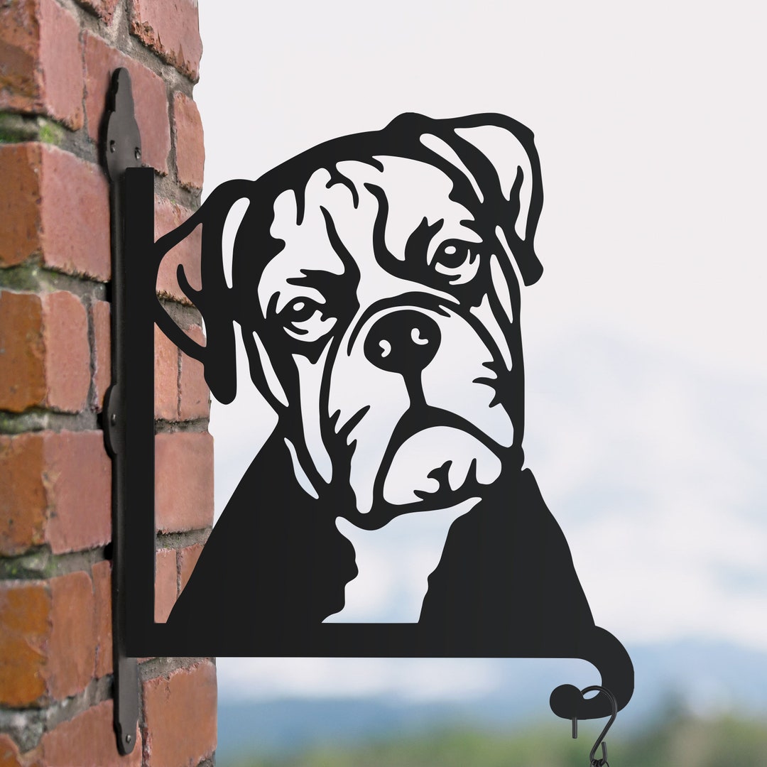 Boxer Dog Face Hanging Basket Bracket/dog Lovers and Owners Gift/dog ...