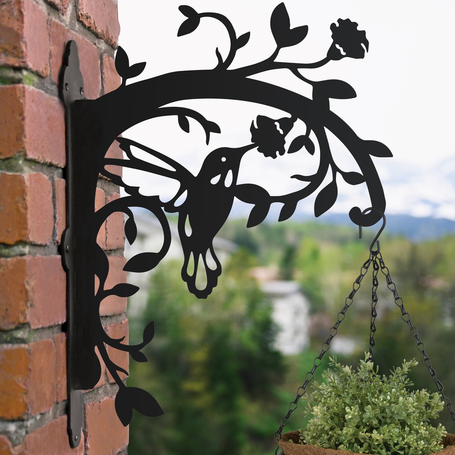 Decorative Flying Hummingbird Hanging Basket Bracket/ Bird, Beautiful ...