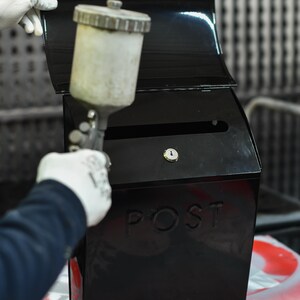 Sapphire Contemporary Post Box/ Stylish Post Box/ Sleek Modern Design ...