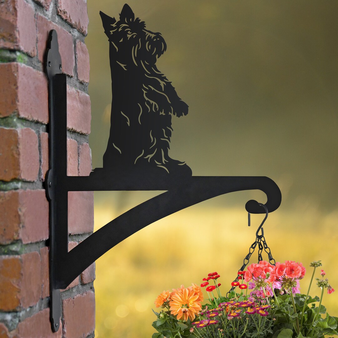Scottish Terrier Hanging Basket Bracket/westie Gift/ Dog Owners Gift ...