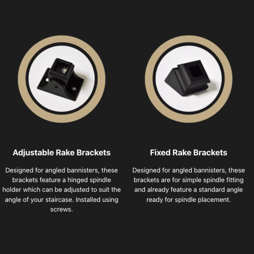 Brackets for Stair Spindles, Compatible With Our Stair Spindles ...
