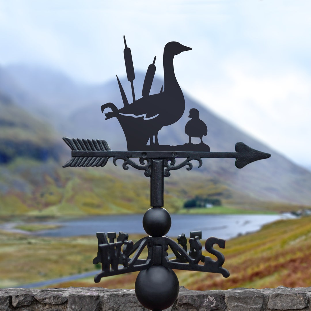 Cast Iron Duck Weathervane/ Garden Decoration/ Duck Lovers, Birds ...