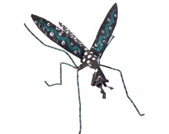 Dessin au crayon de moustique Art-Mutant insecte signé HQ A4