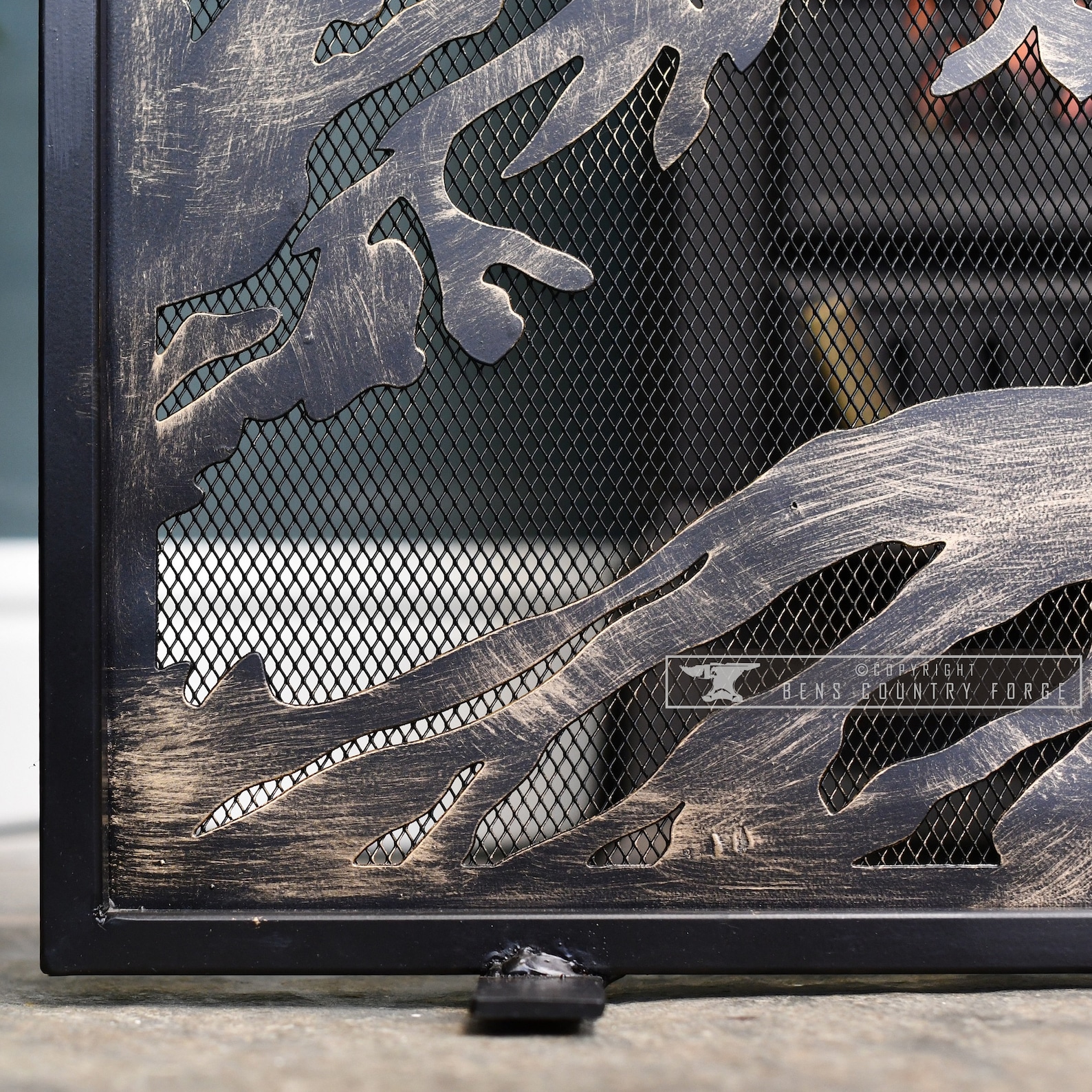 Rustic Tree Design Single Pane Fire Guard/ Tree of Life/ | Etsy UK