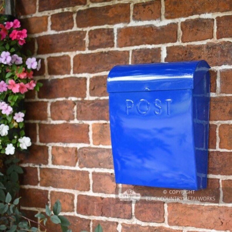 Sapphire Contemporary Post Box/ Stylish Post Box/ Sleek Modern - Etsy UK