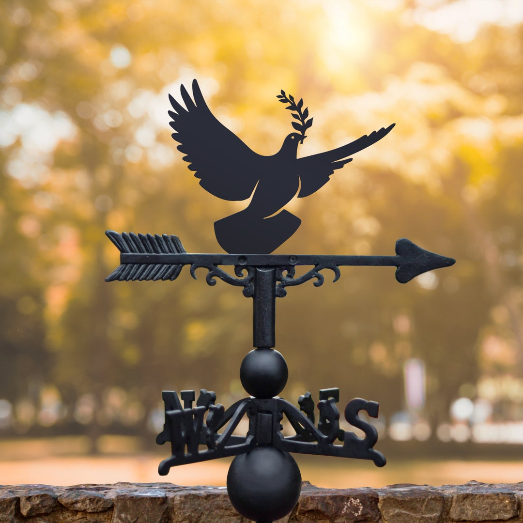 Dove of Peace Weathervane/ Beautiful Weathervane Metalworks/ Hope ...
