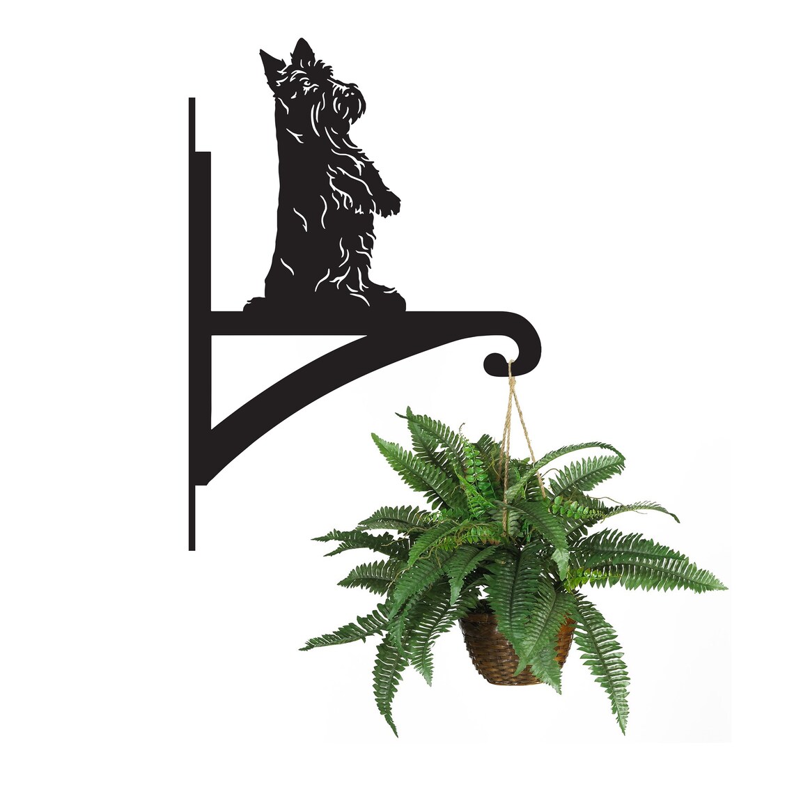 Scottish Terrier Hanging Basket Bracket/westie Gift/ Dog Owners Gift ...