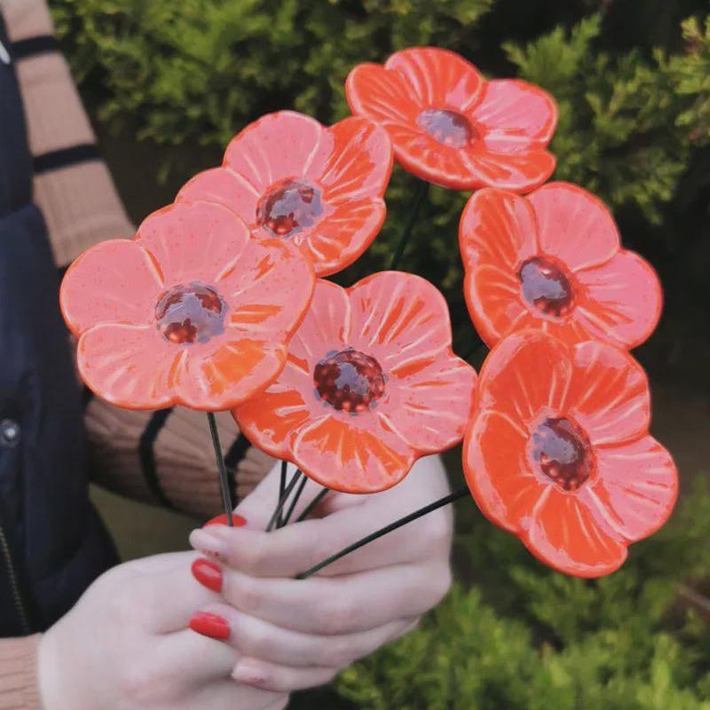 Ceramic Hand Flower Frog - Etsy UK