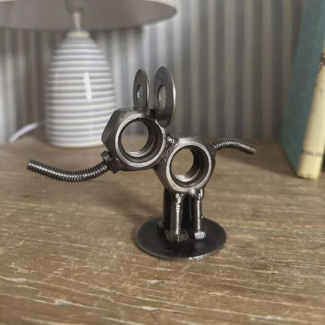 Mini Scrap Metal Elephant Sculpture, Recycled Metal, Up-cycled Art ...