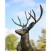 Handcrafted Life Size Stag Sculpture/aluminium Garden Statue, Life Like ...