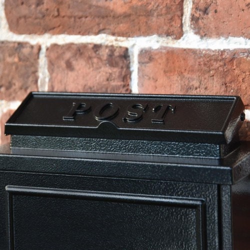 Black 'POST' Wall Mounted Post Box/hand Painted - Etsy UK
