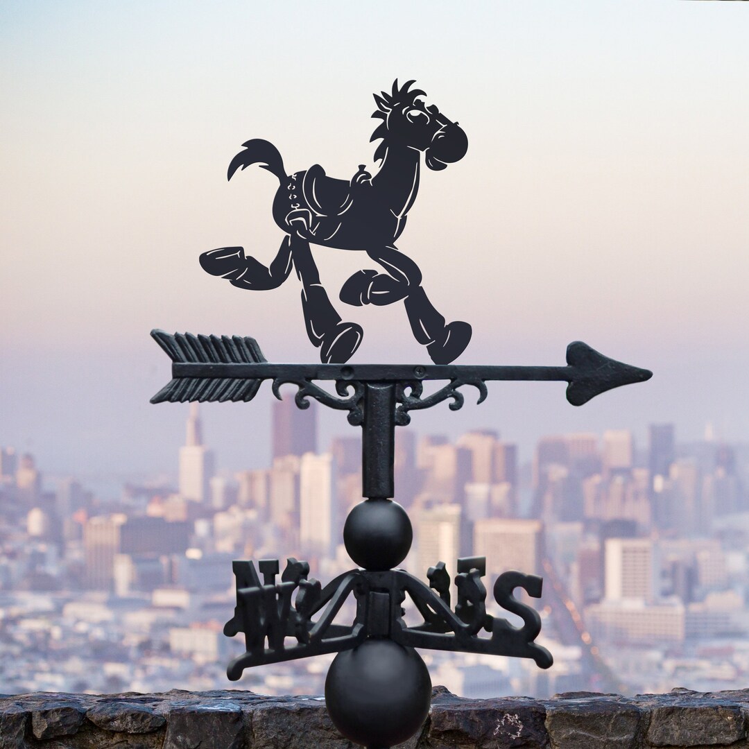 Fun Bullseye Horse Cast Iron Weathervane/ Toy Story, Toys, Cowboys ...