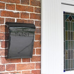 Black Contemporary Post Box/ Stylish Post Box/ Sleek Modern - Etsy UK