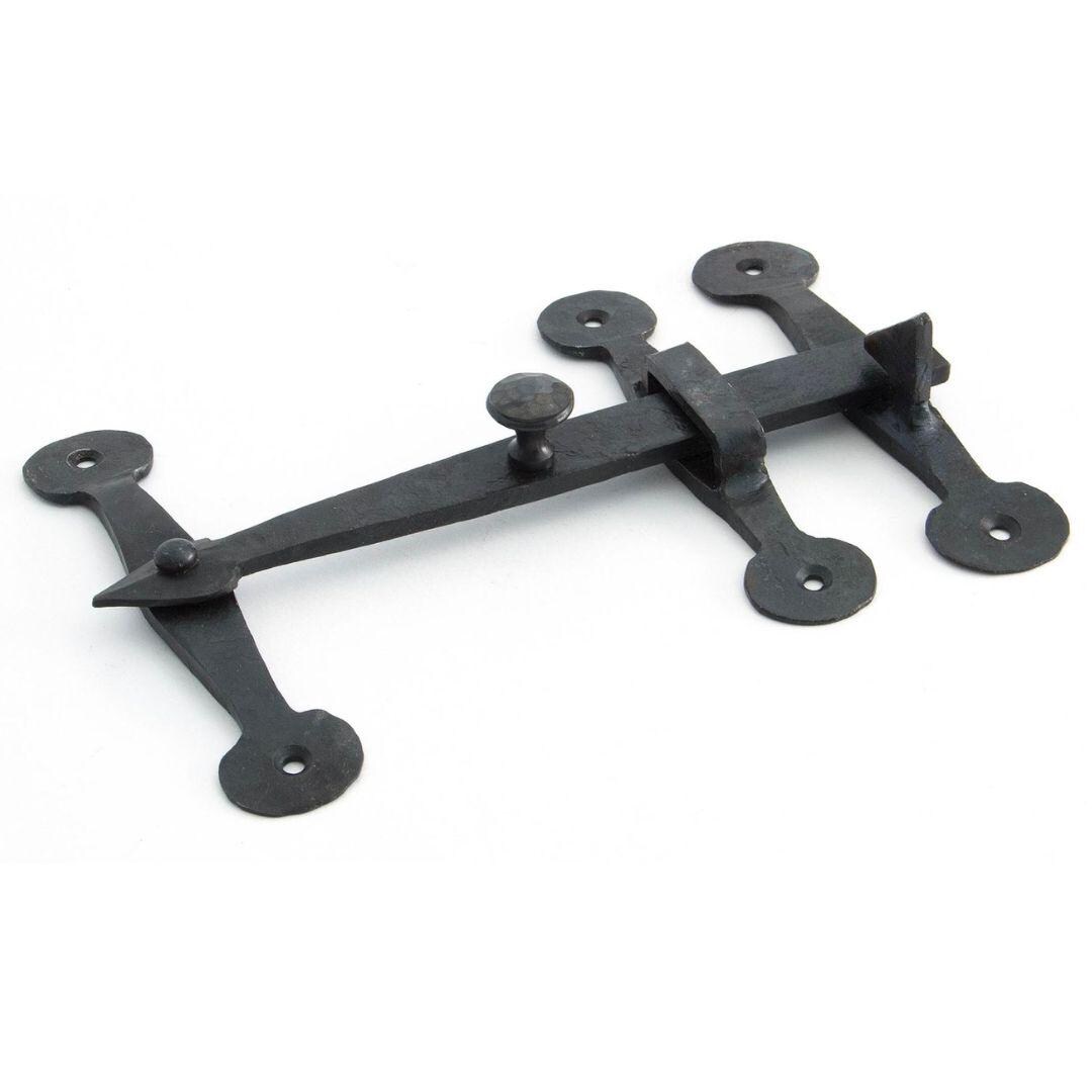 Traditional Iron Privacy Latch Set, Lock and Latches, Period Style Home ...