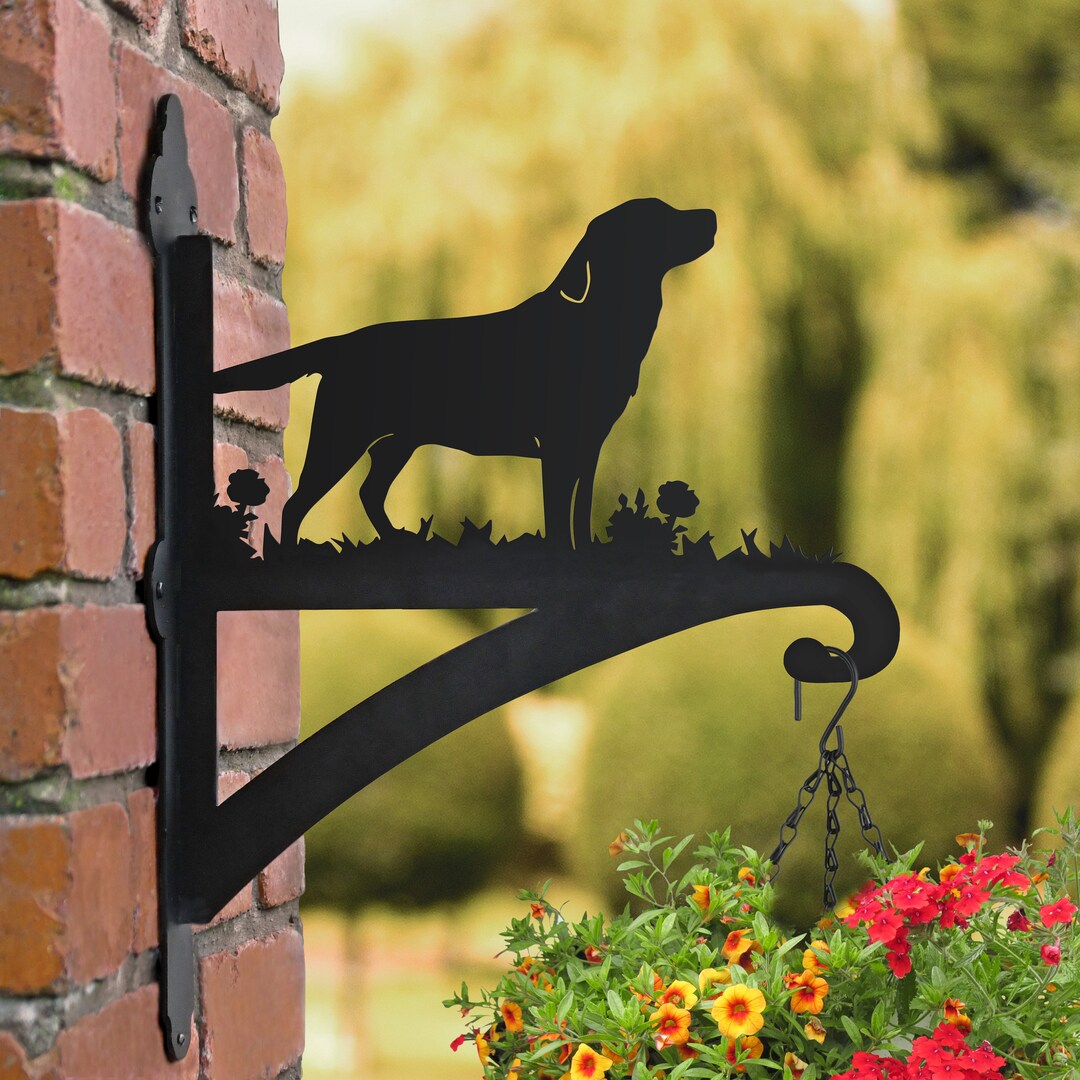 Labrador Hanging Basket Bracket Lab Dog Owners/ Dog Gift/ Lab Gift ...