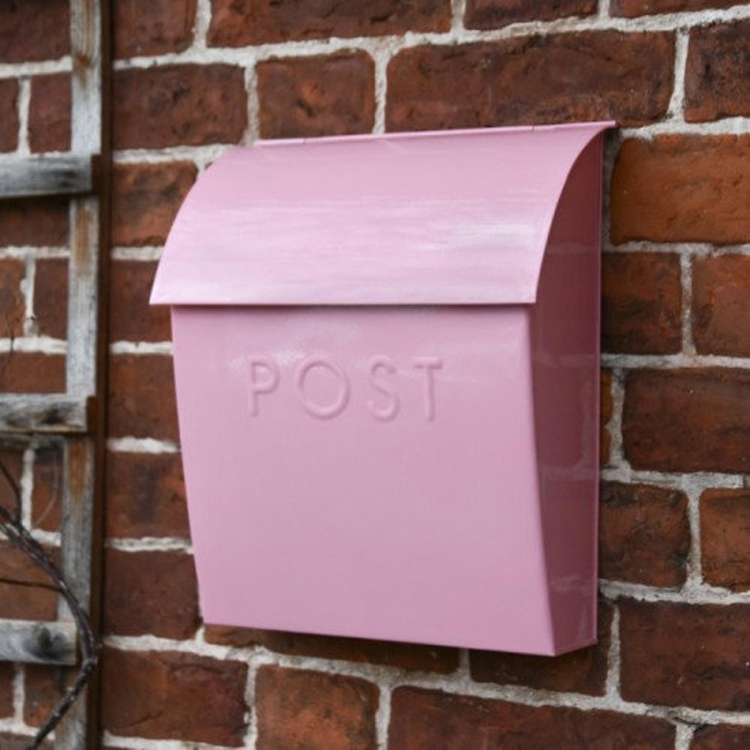 Pale Pink Contemporary Lockable Post Box/ Fun Pink Home and - Etsy