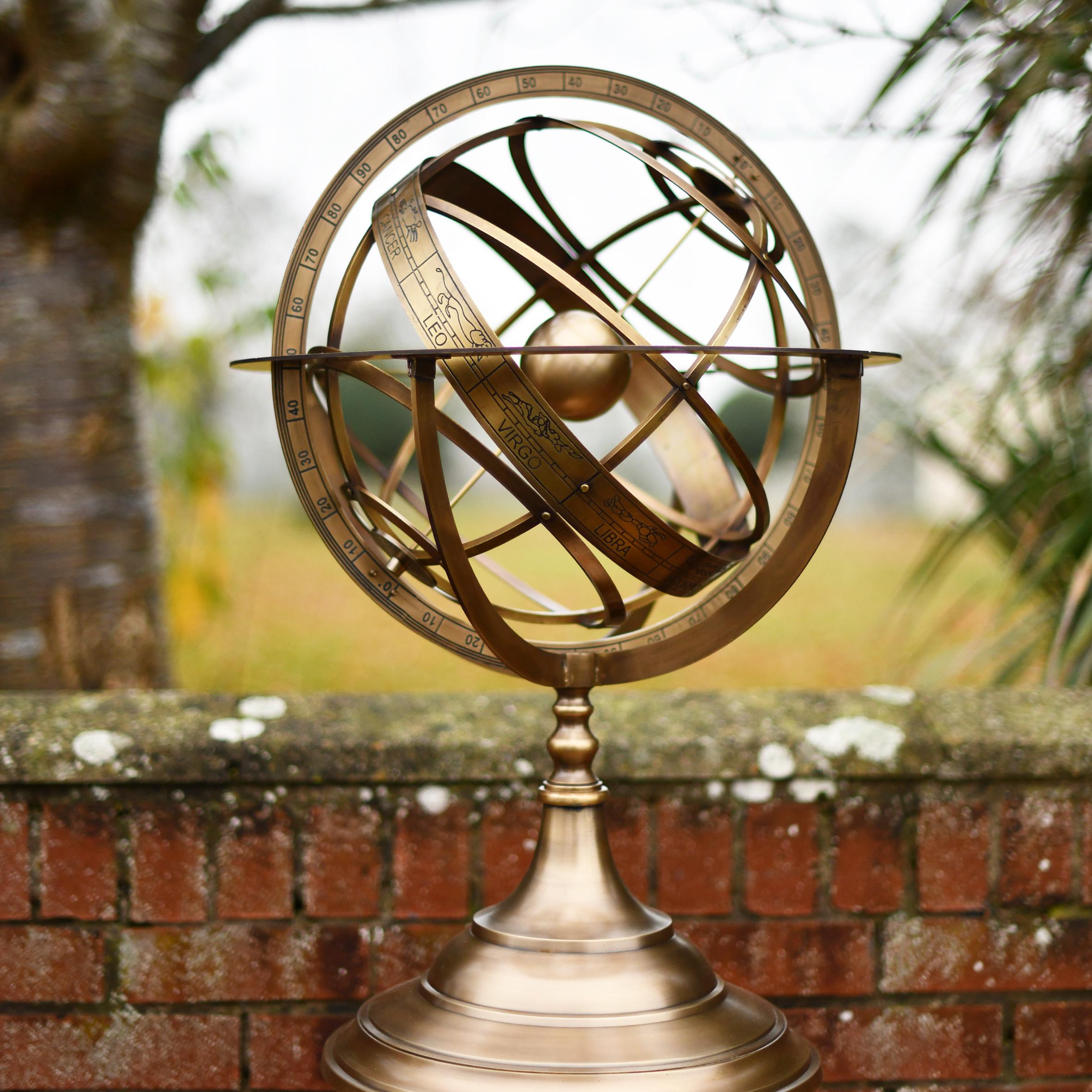 Hand Cast Armillary Sundial (three Sizes Available) Sundial - Etsy UK