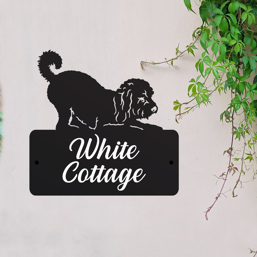 Personalised Cockapoo House Name Sign/address, Housewarming, New Home ...