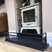 Black Low Fireside Steel Fender Guard, Two Sizes Available, Fireside ...
