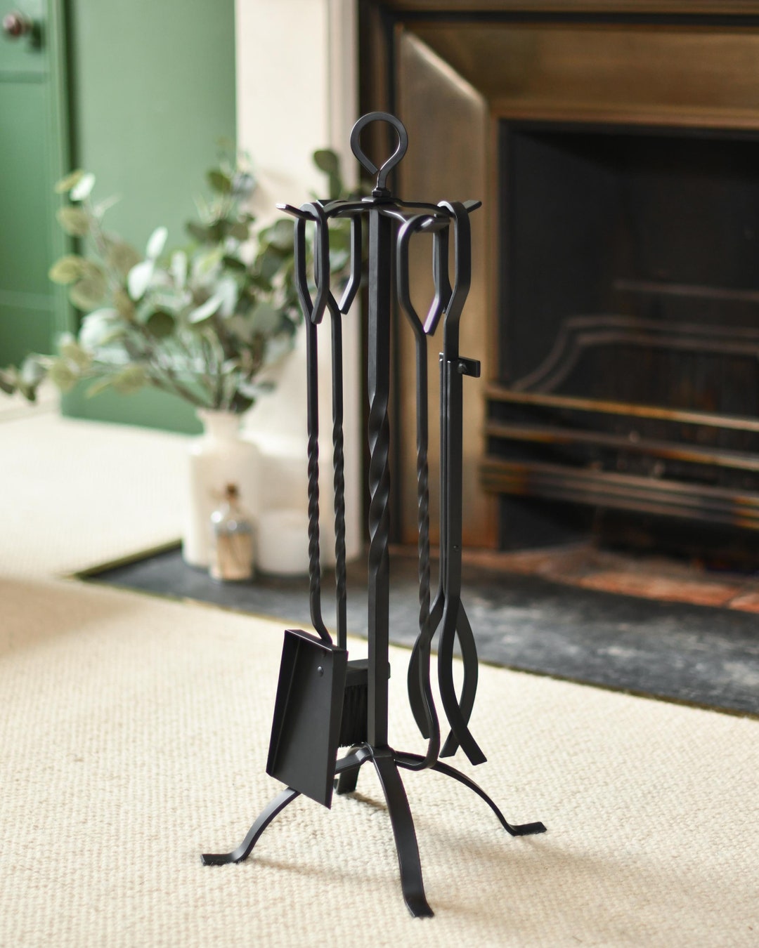 Traditional Fireside Companion Set, Four Essential Fireside Tools ...