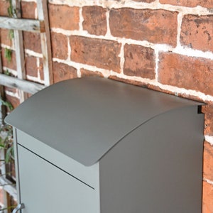 Steel Grey Robust Front Opening Parcel Box, Letter and Parcels Box ...
