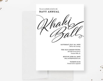 Military Ball Invitation - Etsy