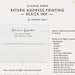 Return Address Printed on the Flap of Your Envelopes in Black Ink ...