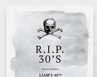 Rip 30s 40th Birthday - Etsy