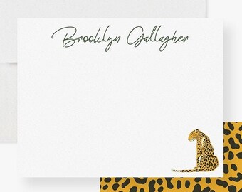 Leopard Note Cards - Etsy