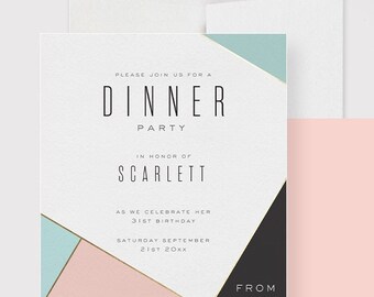 Corporate Dinner Party Invitation Professional Event Invite | Etsy