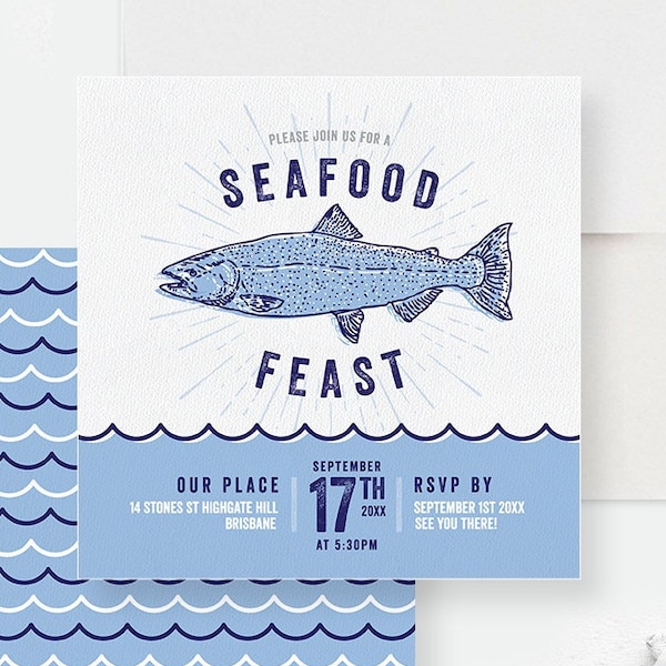 Fish Fry Invitation - Etsy