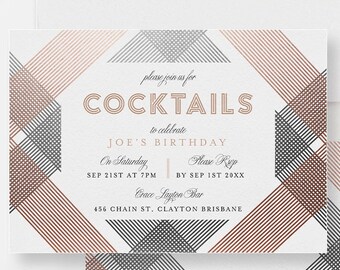 Cocktail Party Invitation Stock the Bar Invitation Booze - Etsy