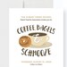 Coffee Bagels and Schmooze Party Invitation Editable Template ...