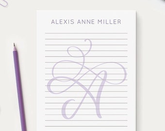 Monogram Desk Pad - Etsy