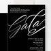 Silver Gala Invitation Editable Template With Ticket, Corporate Work ...