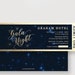 Gala Night Editable Ticket Template, Night Sky Ticket Invitation, Admit ...