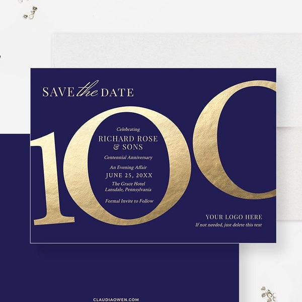 100th Anniversary Invitation - Etsy