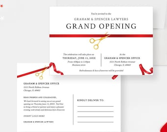 Grand Opening Editable Template Launch Party Digital Download | Etsy