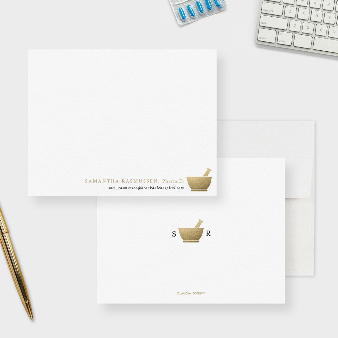Personalized Pharmacist Note Card, Student Pharmacist Presents, Custom ...