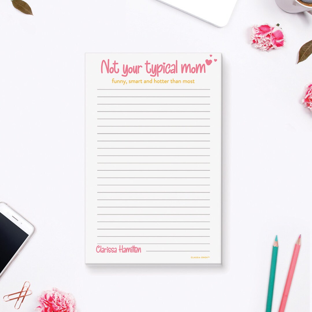 Funny Mom Notepad Not Your Typical Mom, Grocery Shopping List Pad ...