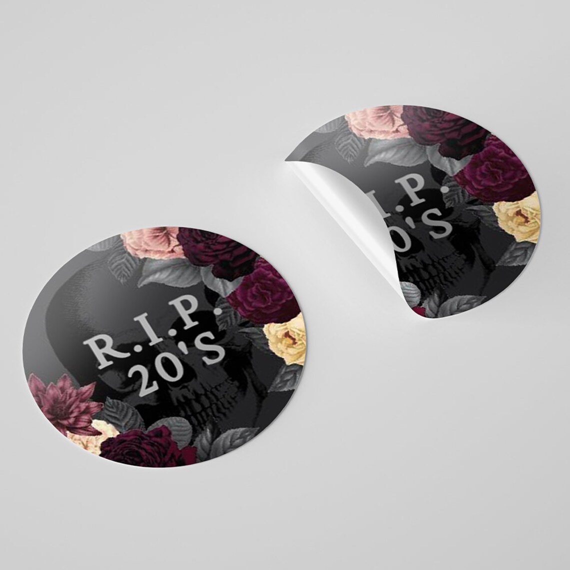 RIP 20s Sticker Editable Template RIP 30s 40s 50s Funeral - Etsy