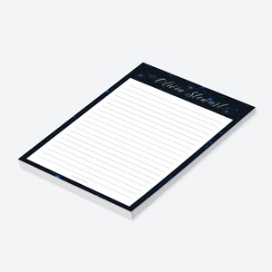 Starry Night Sky Notepad, Night Under the Stars Favor Gifts, Galaxy ...