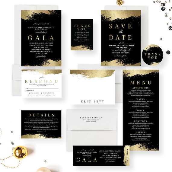 Elegant Gala Invitations