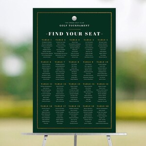 Golf Birthday Party Invitation, Golf Itinerary Editable Template, Golf ...